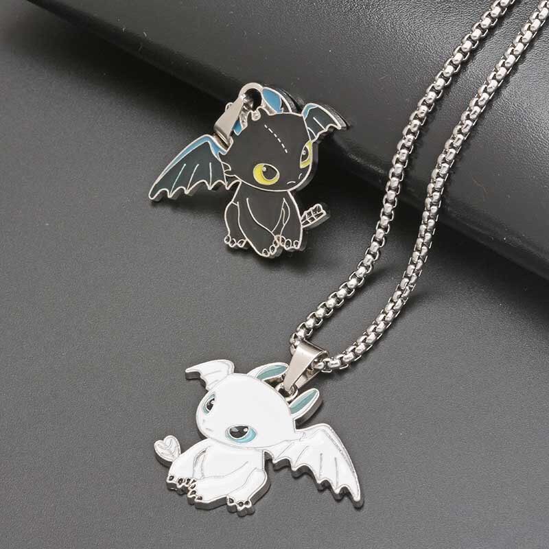 How to Train Your Dragon Toothless Ins Couple Necklace สิ่งที่สำคัญ ...