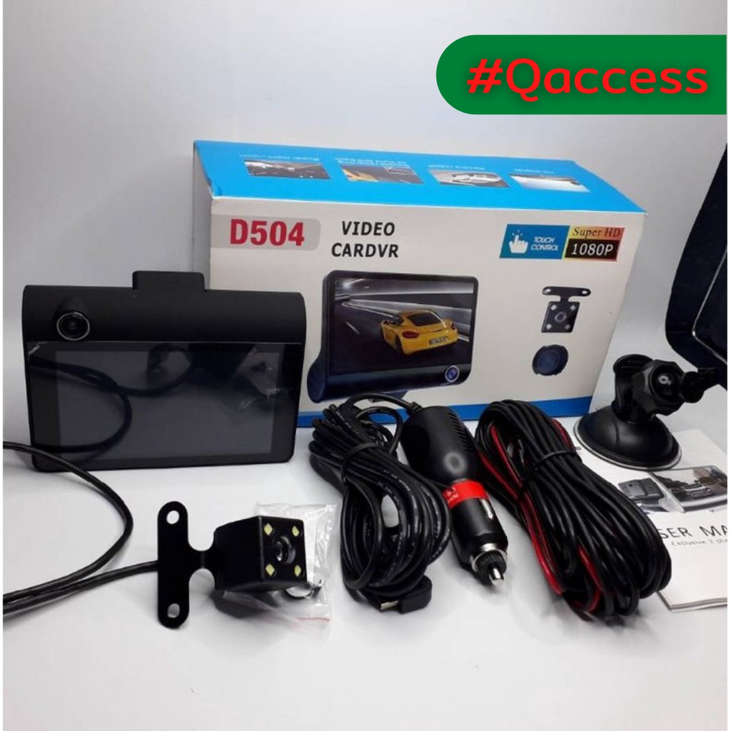 กล้องติดรถยนต์ รุ่น D504แบบ 3 เลนส์ หน้า-ห้องโดยสาร-หลัง | Shopee Thailand