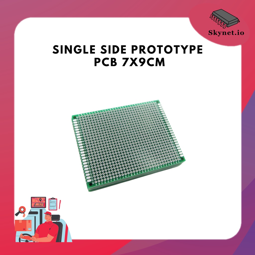 PCB หน้าเดียว 7x9cm แผ่นปริ๊นอเนกประสงค์ Single Side Prototype PCB (PCB ...