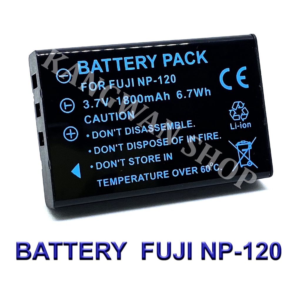 FNP120 / NP120 / FNP-120 / NP-120 Battery and Charger For Fujifilm ...