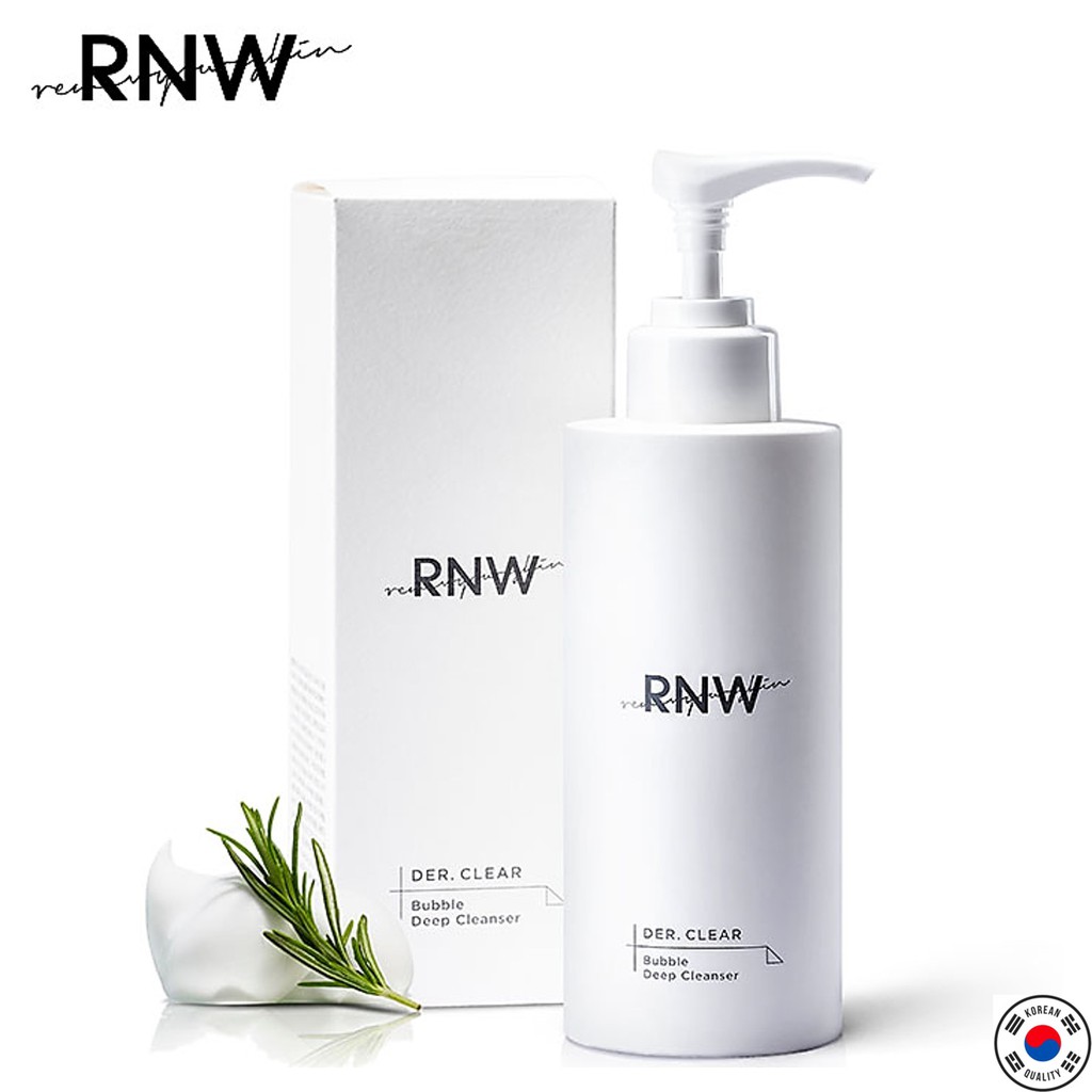 RNW DER. CLEAR Bubble Deep Cleanser 200g ผลิตภัณฑ์ทำความสะอาดผิวหน้าสูตรอ่อนโยนผสมมอยซ์เจอร์ไร ...