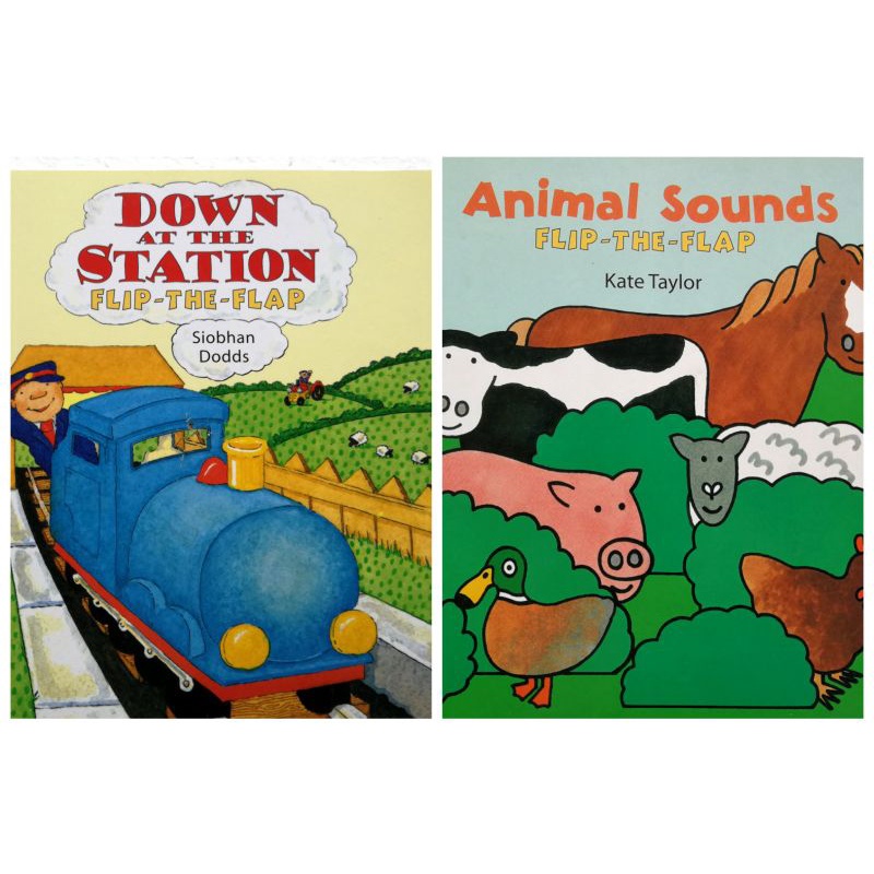 นิทานเด็ก Flip the Flap Down at the station - Animal Sounds นิทานภาพ ...