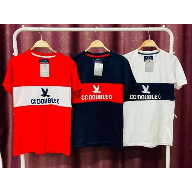 CC Double O ลายท่อน เสื้อยืด แบรนด์ Cotton100% | Shopee Thailand