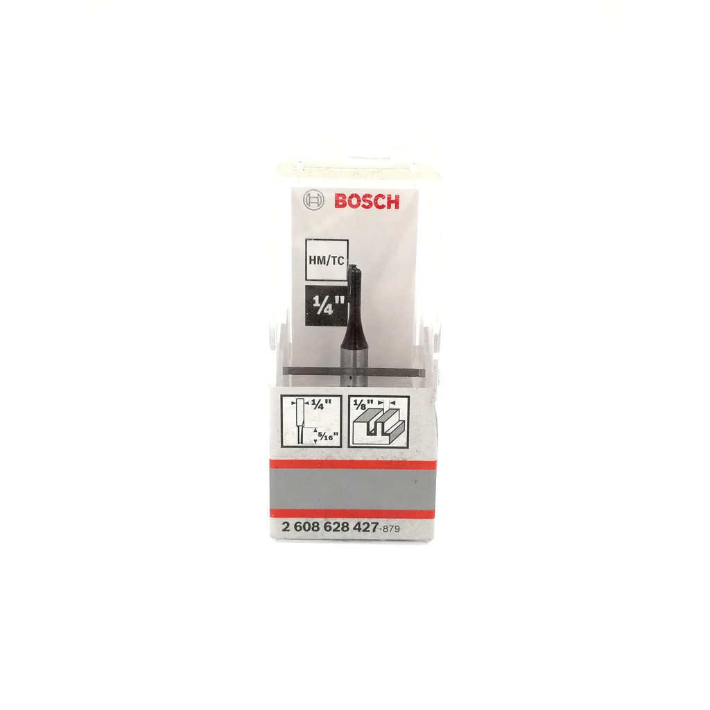 2608628427 BOSCH ดอกเราเตอร์ตรง แกน1/4" ใบกว้าง1/8"(3.2มม.) | Shopee ...