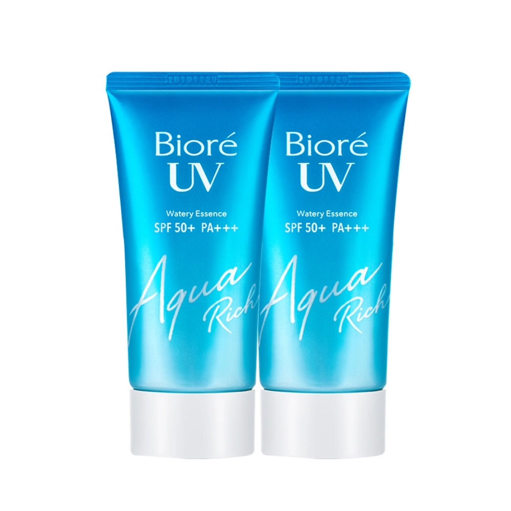 Biore UV AQUA Rich Watery Essence Gel SPF50+ PA++++ 50 กรัม X 2 | Shopee Thailand