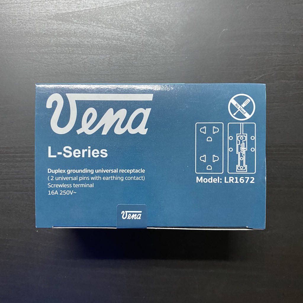 ปลั๊กกราวด์คู่ VENA L Series LR1672 (ยกกล่อง) | Shopee Thailand