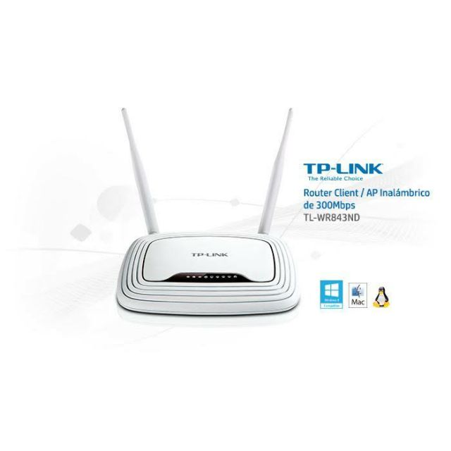 TP-LINK TL-WR843ND WISP 300Mbps Wireless AP/Client Router | Shopee Thailand