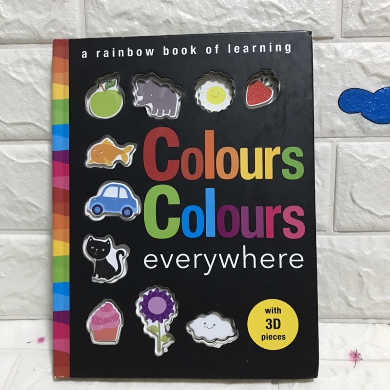 Colours Colours everywhere with 3D pieces (board book )-bc3 | Shopee ...