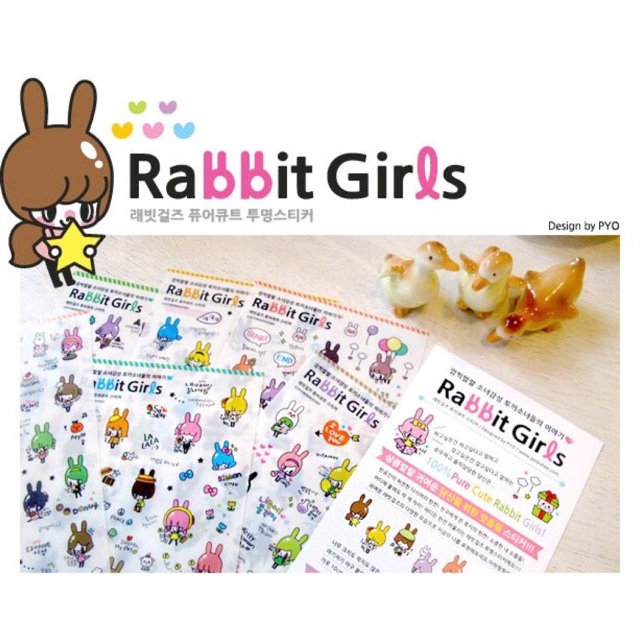 Rabbit Girls Sticker | Shopee Thailand