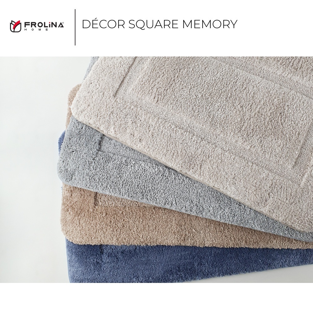 Frolina Bath Rug Decor Square Memory พรมเช็ดเท้า ขนาด 50x80 ซม. ...