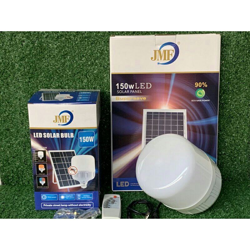 หลอดไฟ 3 สีLEDหลอดไฟพร้อมแผงโซล่าเซลล์หลอดไฟ 3 สี รุ่นJMF- 150W | Shopee Thailand
