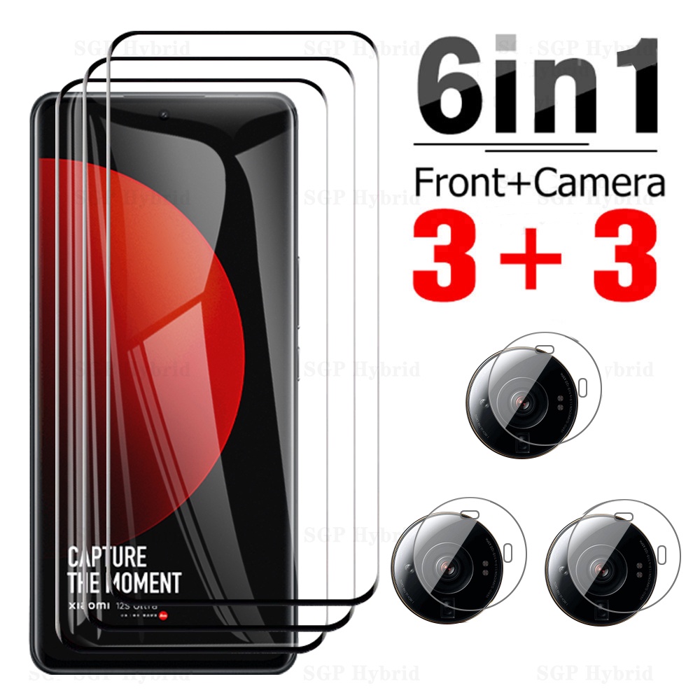 6in1 3D Curved Glass For Xiaomi Mi 12S Ultra Screen Tempered Glass ...