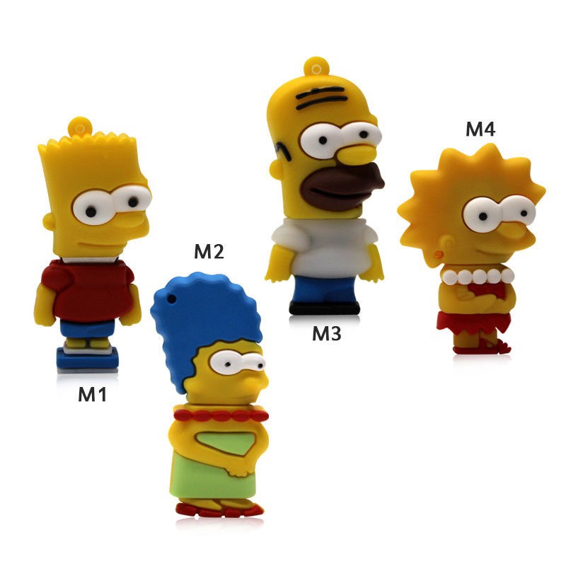 Simpson Usb 8 Gb 16 Gb 32 Gb 64gb 128 Gb แฟลชไดรฟ์ลายการ์ตูน | Shopee ...