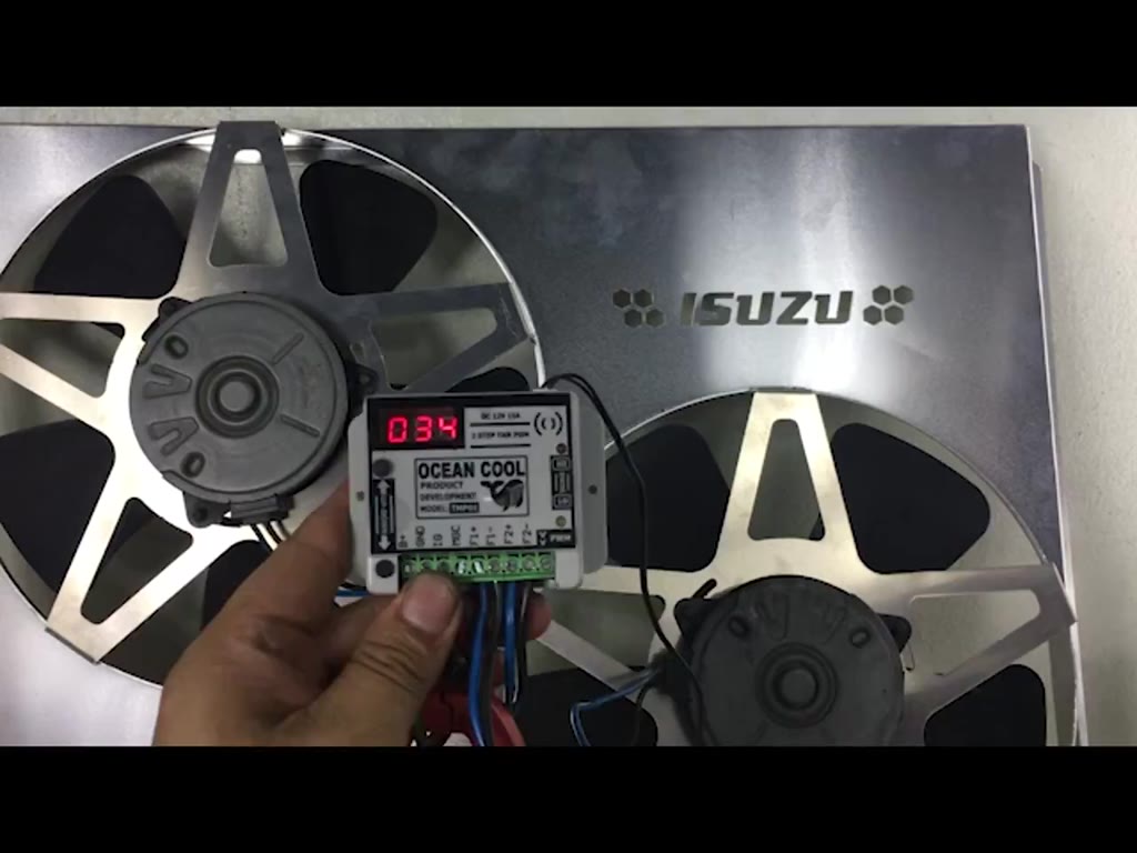 ชุดควบคุมพัดลมหม้อน้ำ 2ตัว TMP01E สั่งพัดลมไฟฟ้า 2 สเต็ป อุณหภูมิ 0-125 ...