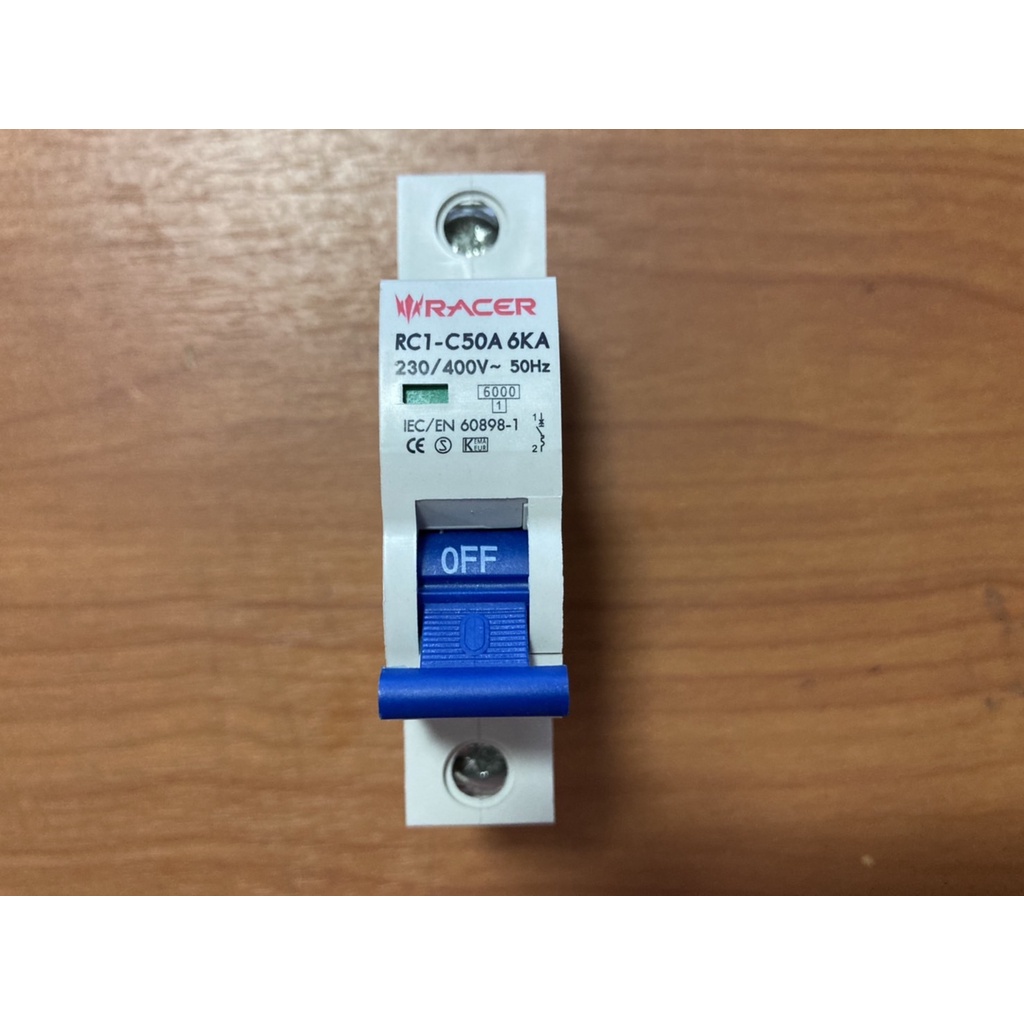 ลูกย่อยตู้คอนซูมเมอร์ยูนิตRACER MCB (1P 16A IC 6KA,1P 20A IC 6KA,1P 32A ...
