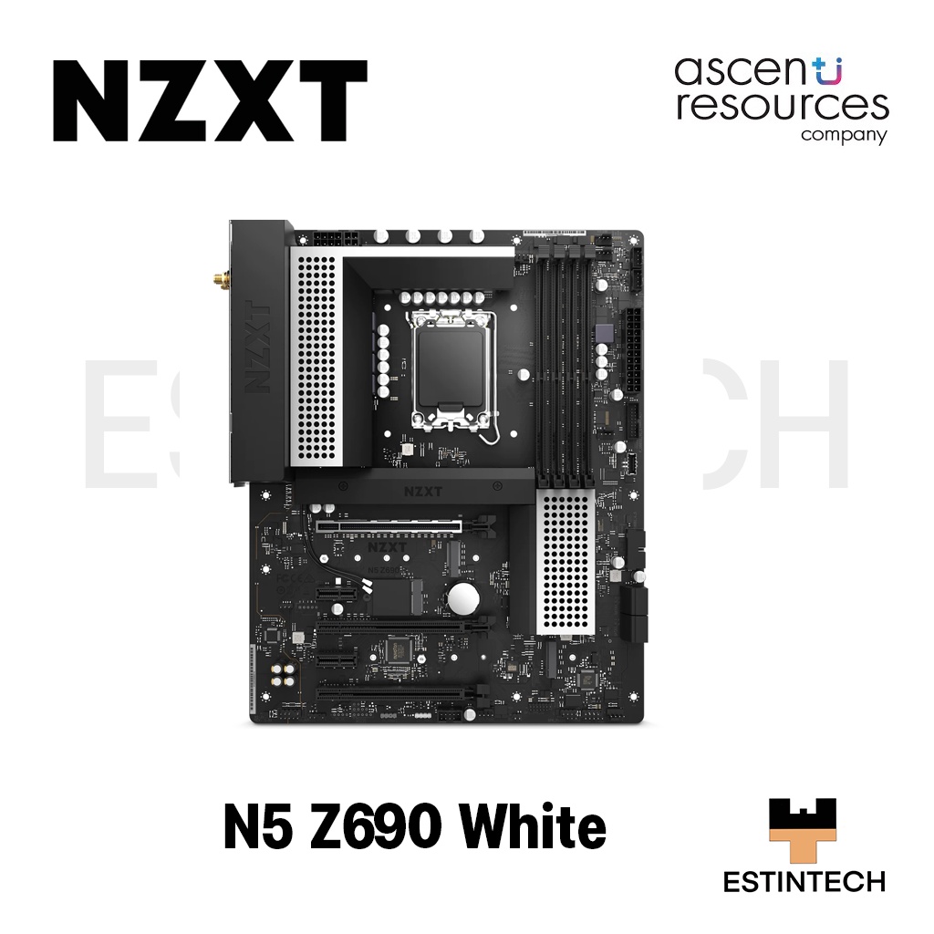 Mainboard(เมนบอร์ด) 1700 NZXT N5 Z690 White ของใหม่ประกัน 3 ปี | Shopee ...