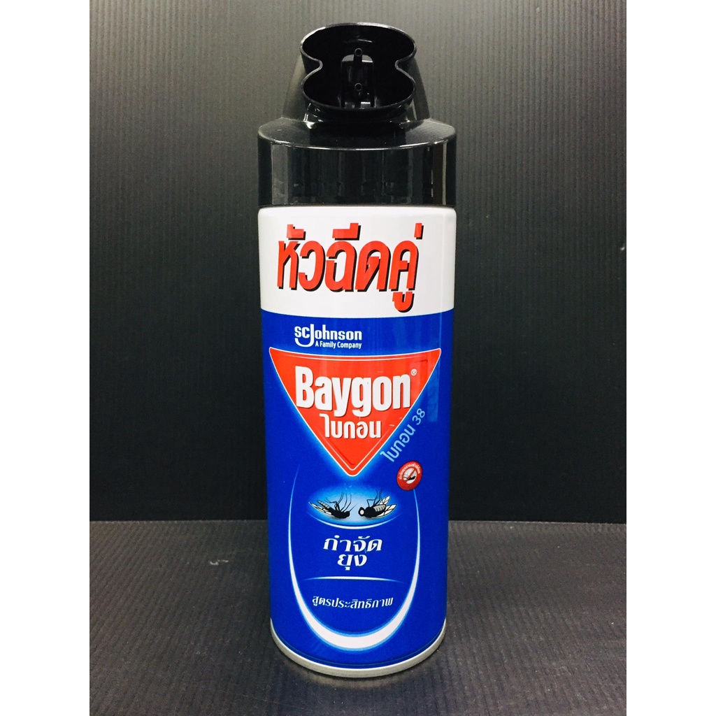 Baygon ไบกอน สเปรย์กำจัดยุง สูตรประสิทธิภาพ หัวฉีดคู่ 300 มล. ...