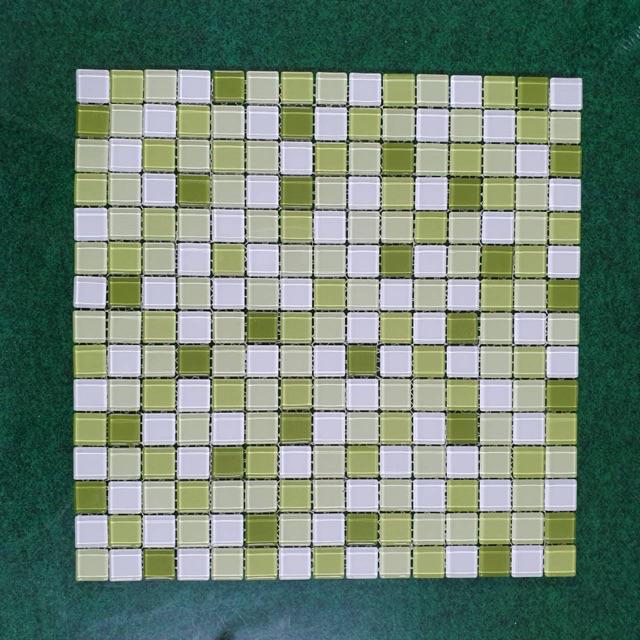12x12 Cotto กลาส เบลนด์ เขียว (06S) glass blend ceramic tileโมเสค ...