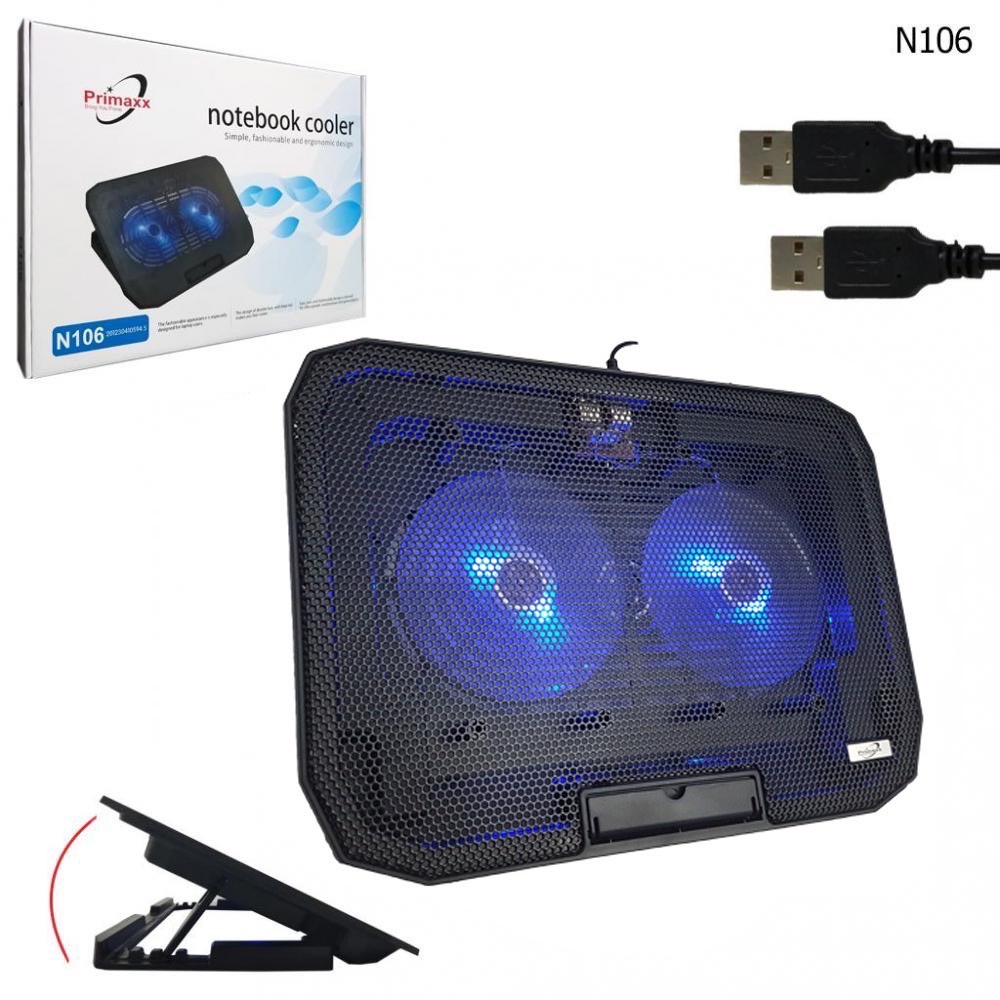 Primaxx N106 พัดลมโน๊ตบุ๊ค 2 ใบพัด | Shopee Thailand
