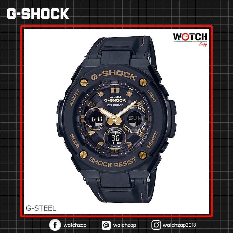 Casio G-Shock G-STEEL นาฬิกาข้อมือผู้ชาย สายหนัง รุ่น GAT-S300GL GST ...