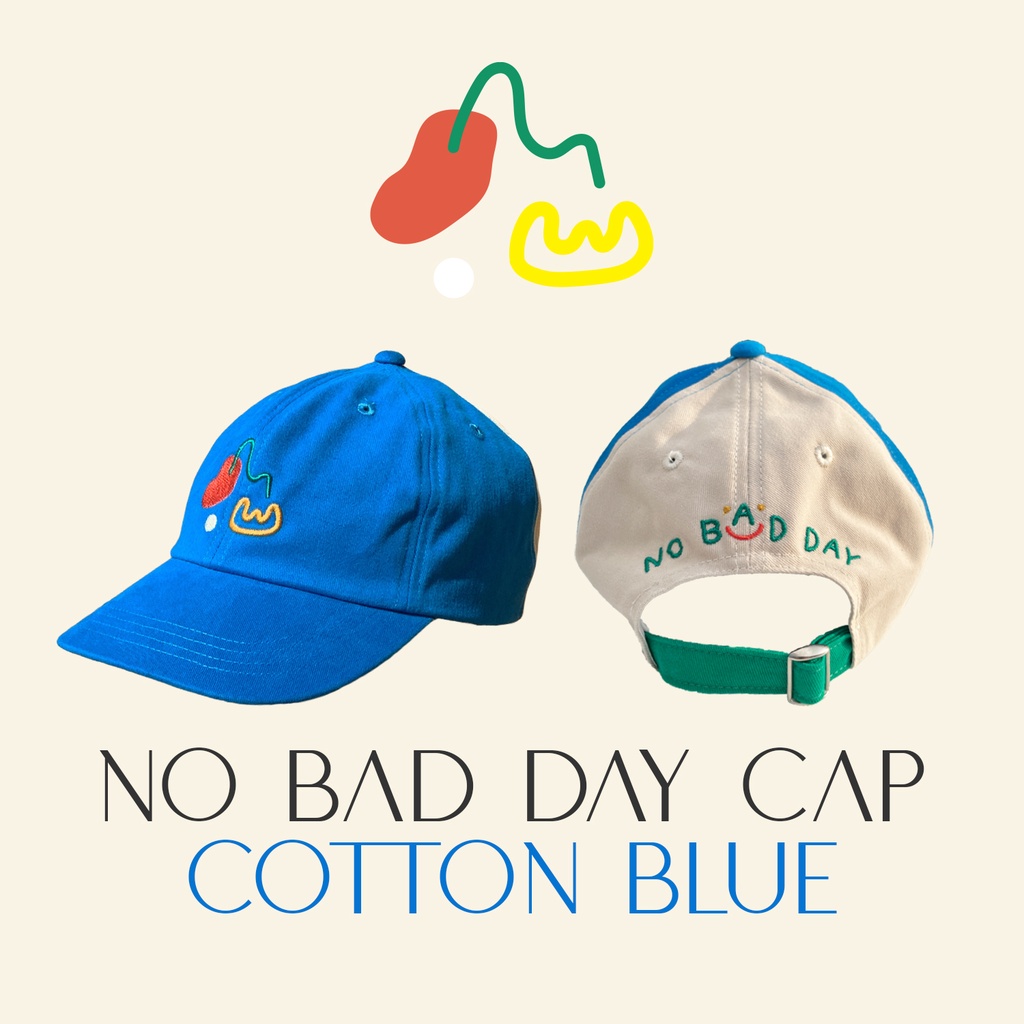 พร้อมส่ง Smogday No Bad Day Cap หมวกแก๊ป สี Cotton Blue | Shopee Thailand