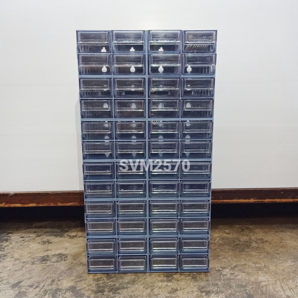 Slide Lock Box 48 pcs. HORSE Model 007-9(48) ตู้ใส่อะไหล่ 48 ช่อง ชั้น ...