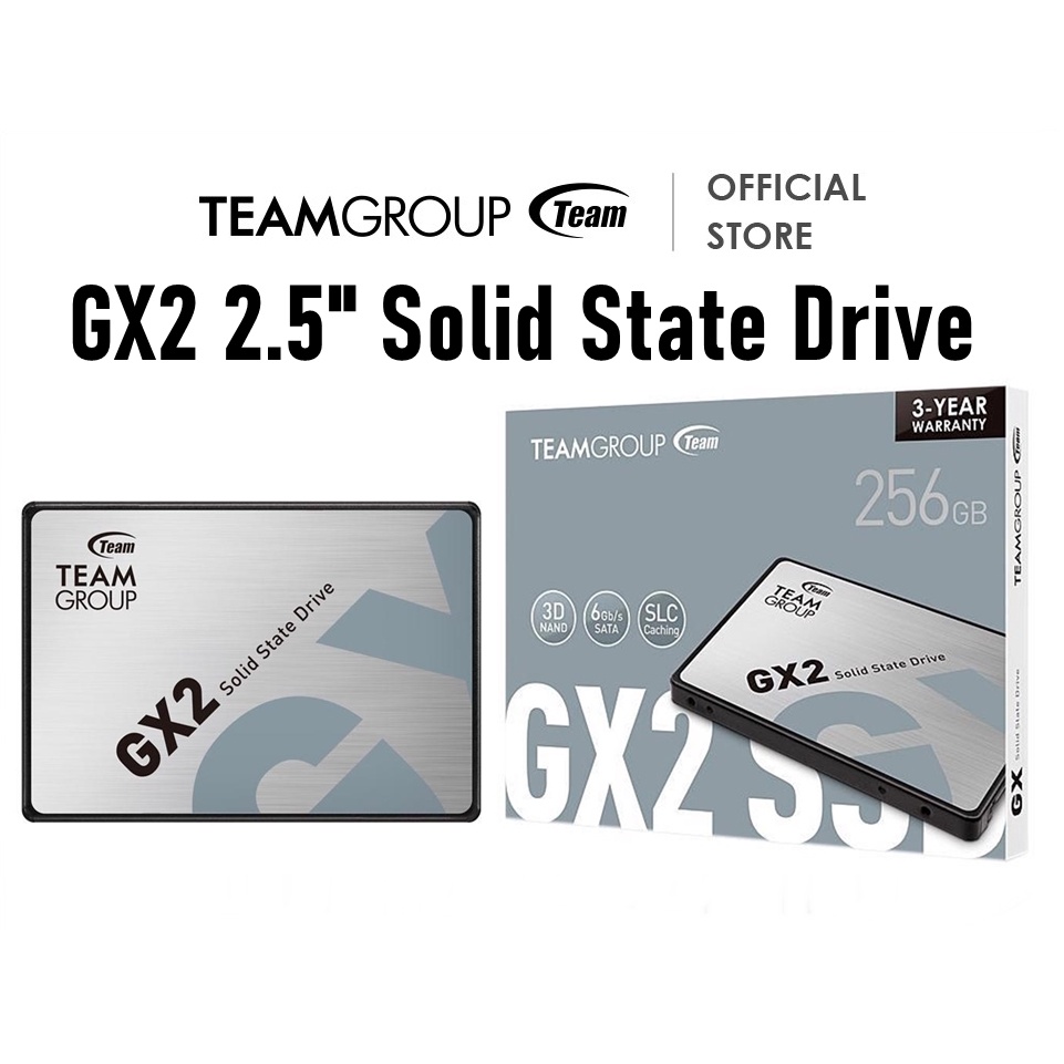 ⚡️SSD ใหม่!!⚡️128GB / 256GB / 512GB SSD (เอสเอสดี) TEAM GROUP GX2 CX2 2.5" SATA III ประกัน 3 ปี ...