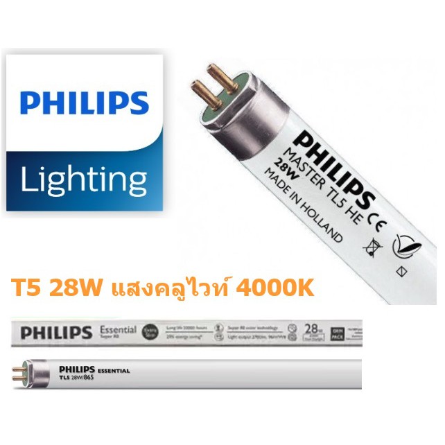 Philips หลอดไฟ T5 14W,28W | Shopee Thailand