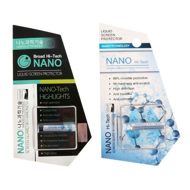 น้ำยาเคลือบจอ ฟิล์มล่องหน Broad Hi-Tech NANO 9H กันรอยมือถือ จอพลัส ...