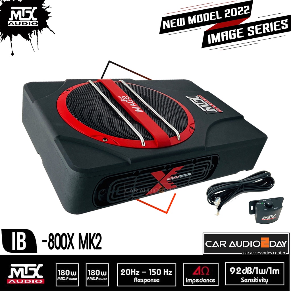 ซับบ๊อก8นิ้ว subbox bassbox MTX IB-800X เครื่องเสียงรถยนต์แถมฟรีชุดสายต่อ+ฟิวส์ มีชุดปรับเสียง ...