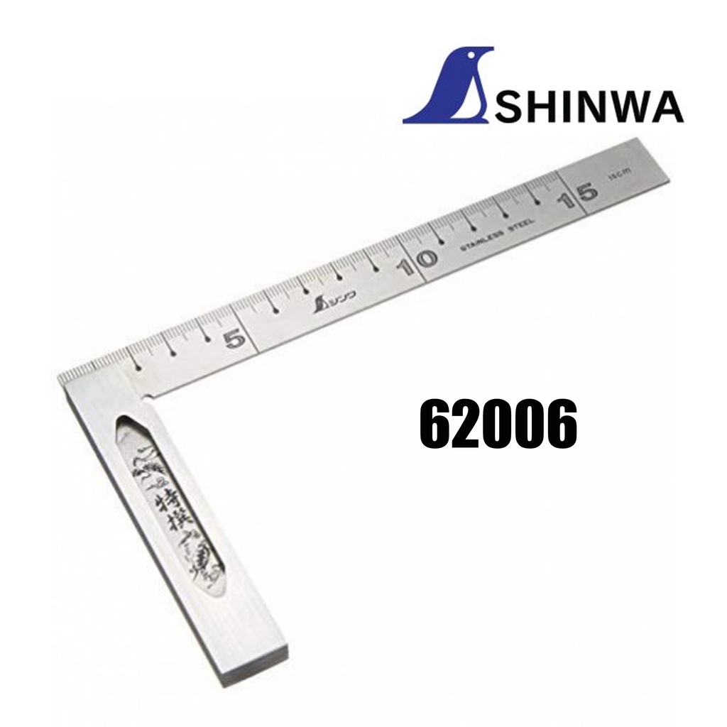Shinwa ฉากสแตนเลส 15 cm. - Stainless Steel Japanese Try Square | Shopee ...