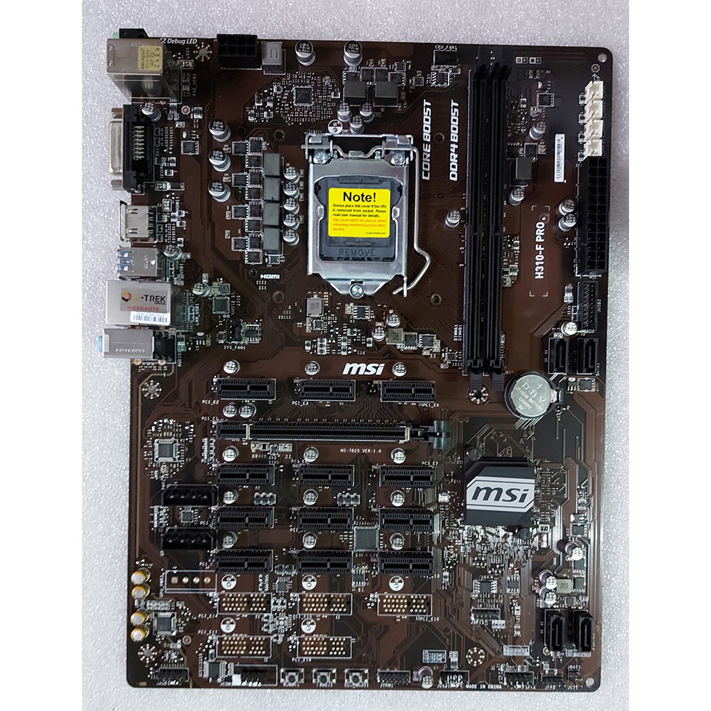 Mainboard MSI H310 -F PRO (1151 V2) Mining | Shopee Thailand