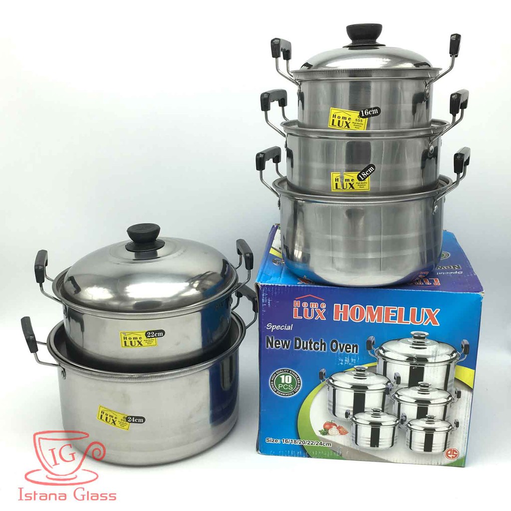 Homelux PANCI NEW DUTCH OVEN 16-24 TTP S/S เครื่องนึ่งแก้วและพลัส ...