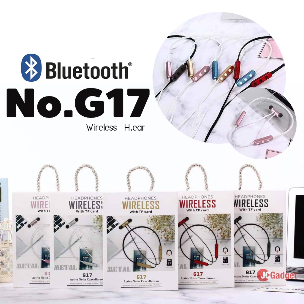 JCgadget หูฟังบลูทูธ Sport Earphone รุ่น G17 | Shopee Thailand