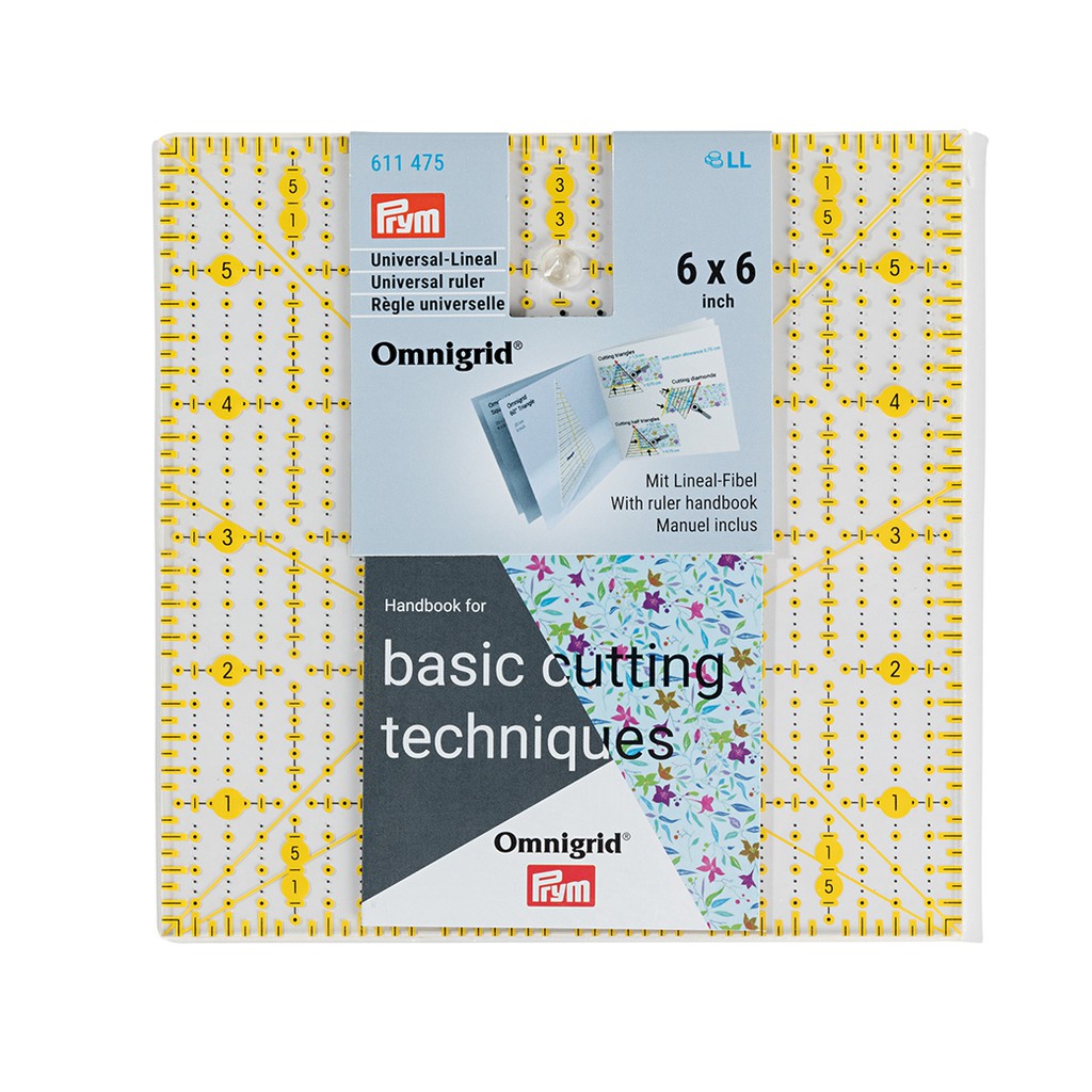 Omnigrid ไม้บรรทัดสำหรับวัดและตัดผ้าขนาด 6 X 6 นิ้ว 611475 | Shopee ...