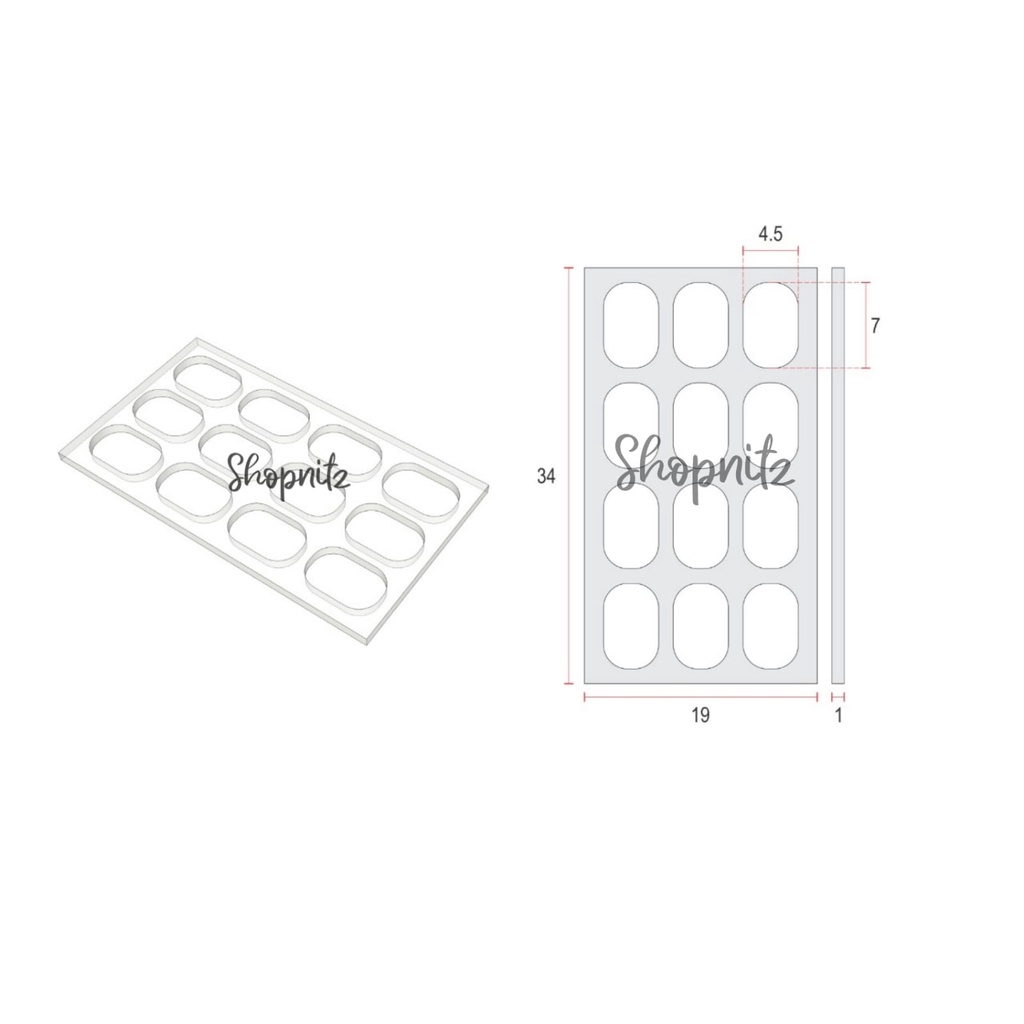 Dacquoise Macaron Mold แม่พิมพ์เค้กอะคริลิค แม่พิมพ์คุกกี้ | Shopee ...