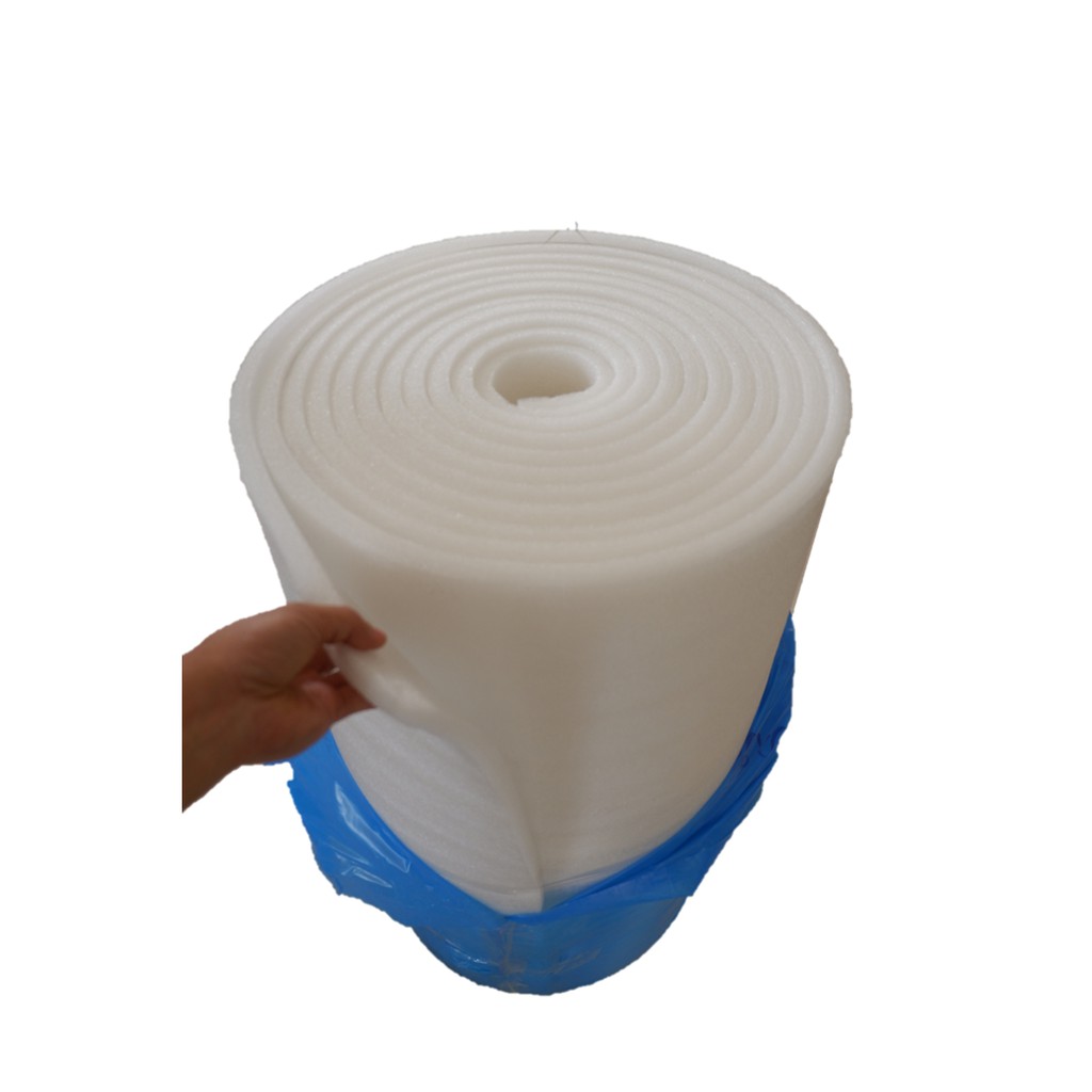 EPE FOAMสีขาว หนา20mm กว้าง95cm ยาว5-10m โฟมกันกระแทกสีขาวนวล โฟมสำหรับ ...