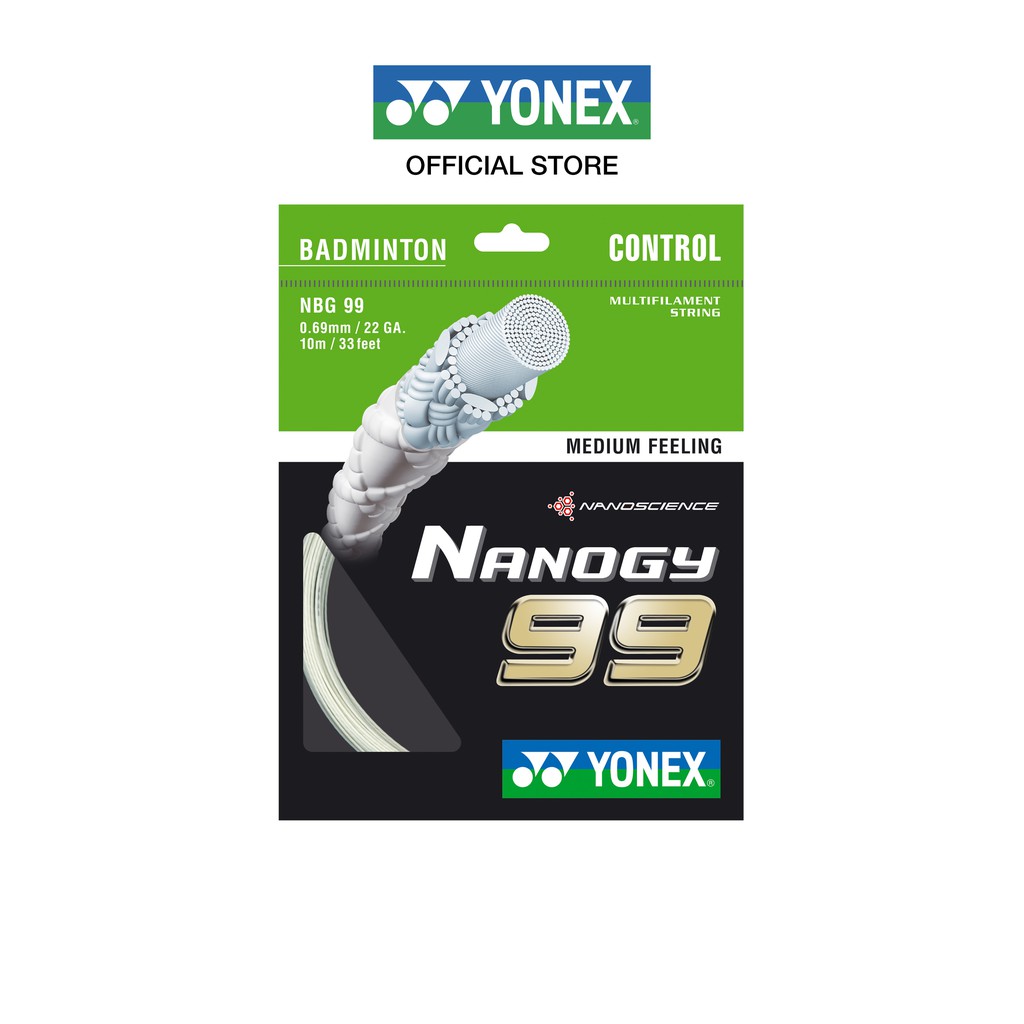 YONEX NANOGY 99 เอ็นแบดมินตัน ขนาดเส้นแนวตั้ง 0.69 มม. ผลิตประเทศ ...