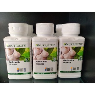 Amway Garlic With Licorice NUTRILITE (150 Tab) กระเทียมอัดเม็ดกระเทียม ...
