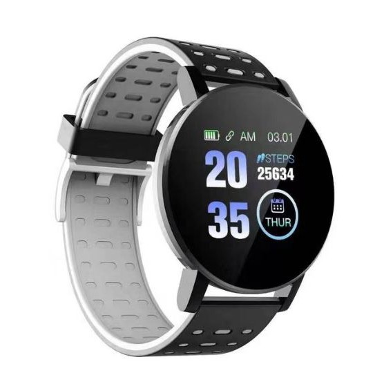 Smart Watch 119 Plusนาฬิกาสมาร์ทวอทช์ นาฬิกาเพื่อสุขภาพ แจ้งเตือนสายโทรเข้า-ข้อความ สามารถกันน้ำ ...