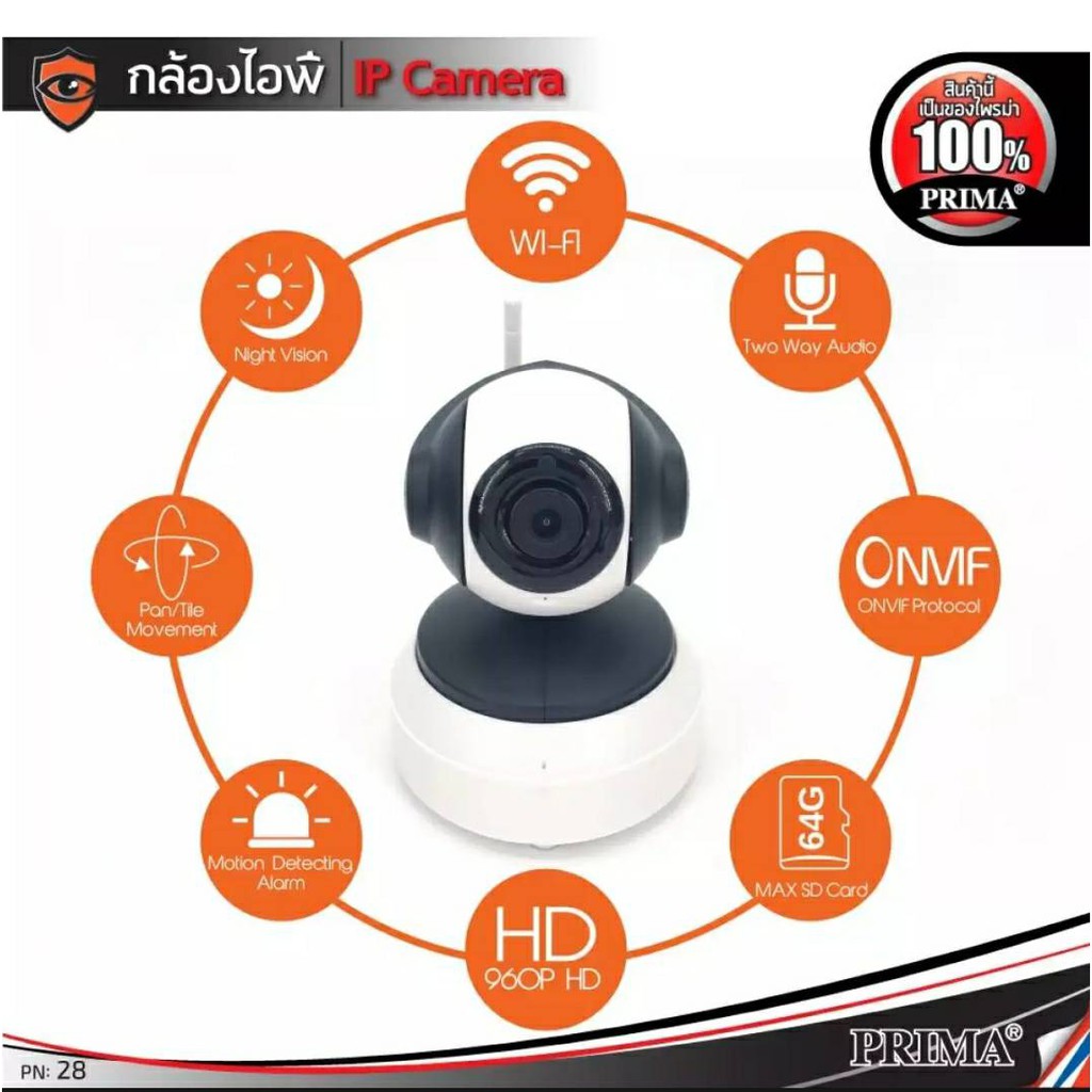 Camtop กล้องวงจรปิด กล้องรักษาความปลอดภัย ip04 ip camera CCTV 960 p ดูได้ 4 หน้าจอ + VDO การใช้ ...