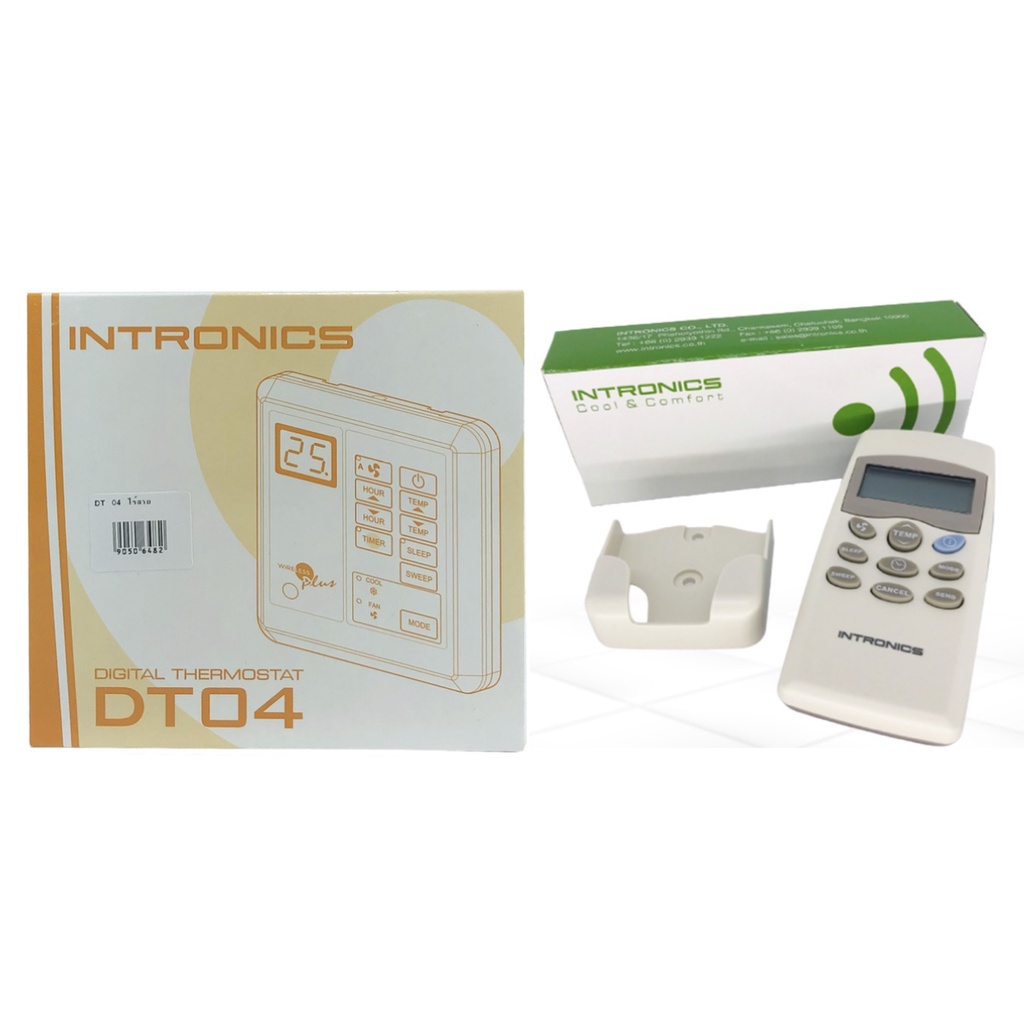 รีโมทคอนโทรล , รูมแอร์ , เทอร์โมรูม ชนิดมีสาย ยี่ห้อ INTRONICS รุ่น DT-04 | Shopee Thailand