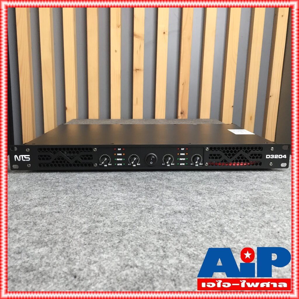 NTS D-3204 poweramp เพาเวอร์แอมป์ เครื่องขยายเสียง 480W x 4 ที่ 4 OHM D3204 D 3204 เอ็นทีเอส เอ ...