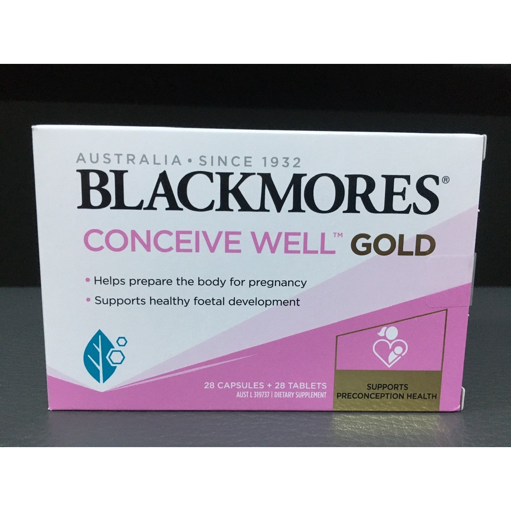 Exp 03/22 Blackmores Conceive Well™Gold วิตามินเตรียมความพร้อมร่างกาย ...