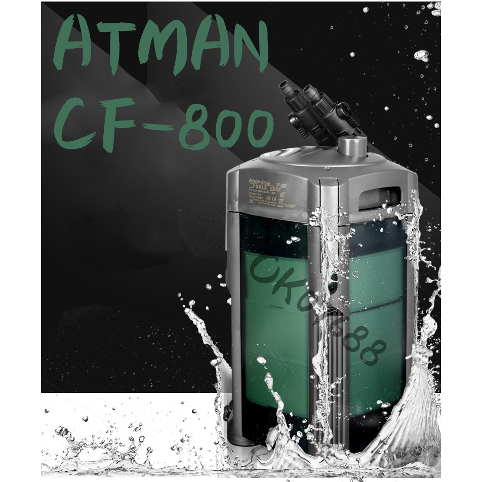 Atman CF-800(กรองนอกตู้ สำหรับกรองน้ำตู้ปลาให้สะอาดได้ยาวนาน) | Shopee Thailand