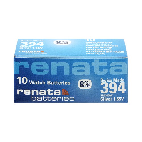 ถ่าน Renata 394 SR936SW Silver 1.55V Swiss made จำหน่ายยกกล่อง (1กล่อง ...