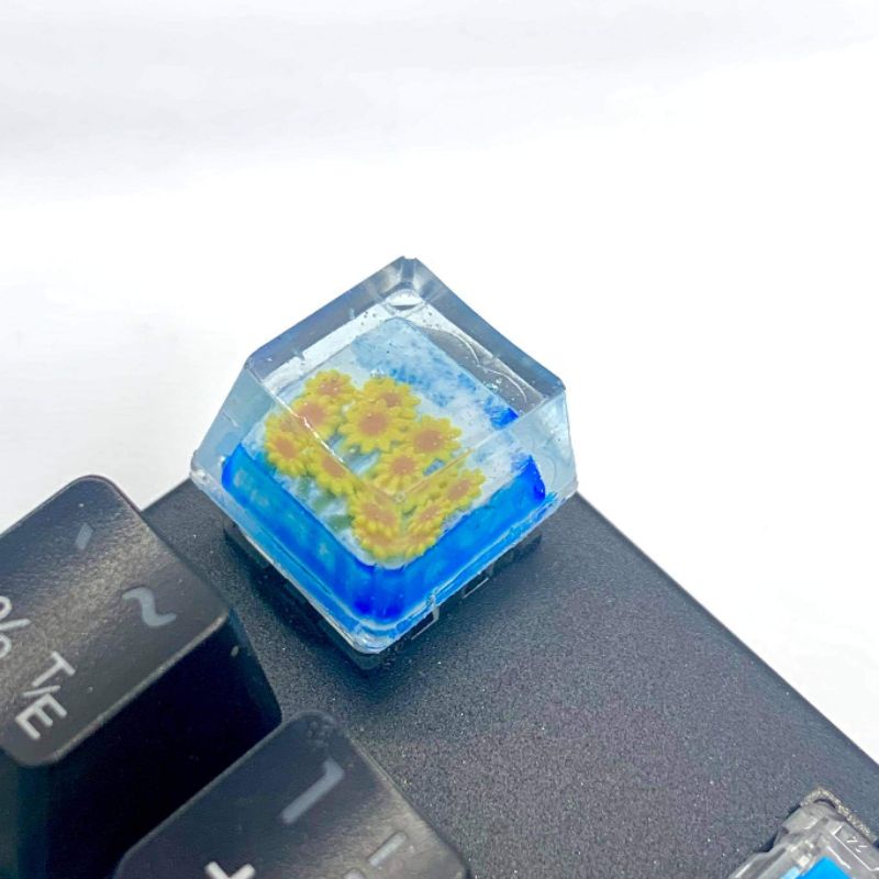 Sunflower keycaps resin คีย์แคปเรซิ่น | Shopee Thailand