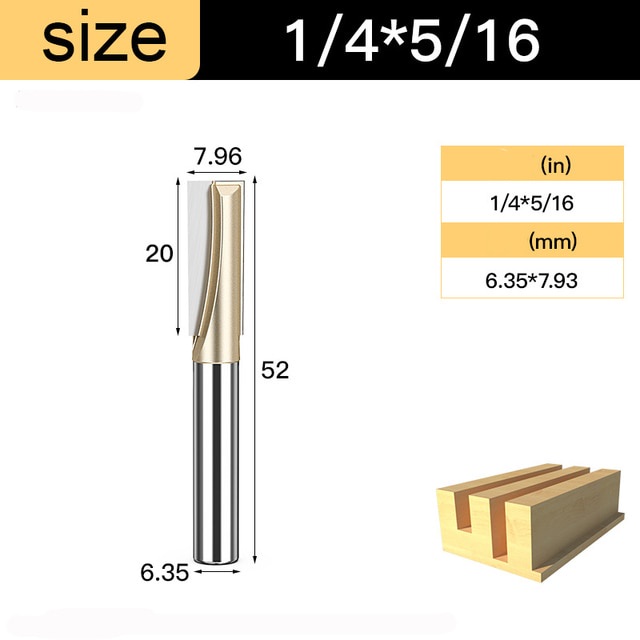 Tideway Bottom Cleaning Router Bits For Wood 1/2 1/4 Inch Shank ...