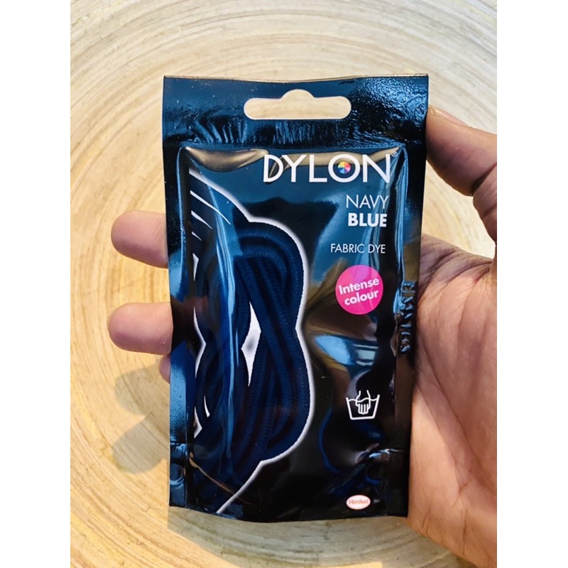 สีย้อมผ้าสีกรมท่า (สูตรย้อมเย็น) ขนาด 50 กรัม Dylon Navy Blue Fabric Dye ช่วยให้คุณย้อมเปลี่ยนสี ...