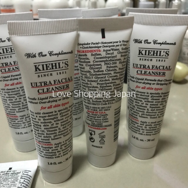 Kiehls คลีนเซอร์ทำความสะอาดผิว Ultra Facial Cleanser 30ml ของแท้